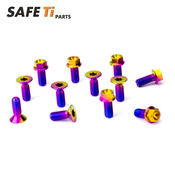 Titanium Front and Rear Brake Rotor Bolts kit fit for Yamaha (6PCS+6PCS ...