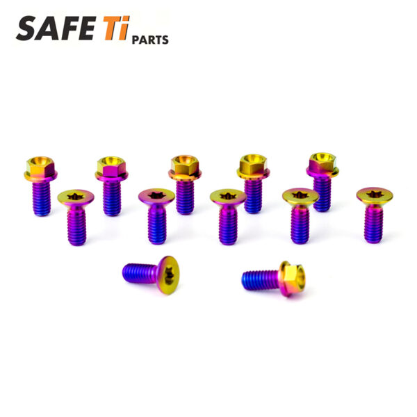 Titanium Front and Rear Brake Rotor Bolts kit fit for Yamaha (6PCS+6PCS ...