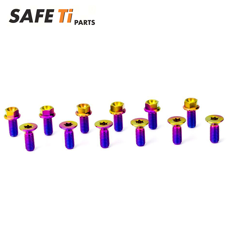 Titanium Front and Rear Brake Rotor Bolts kit fit for Yamaha (6PCS+6PCS ...